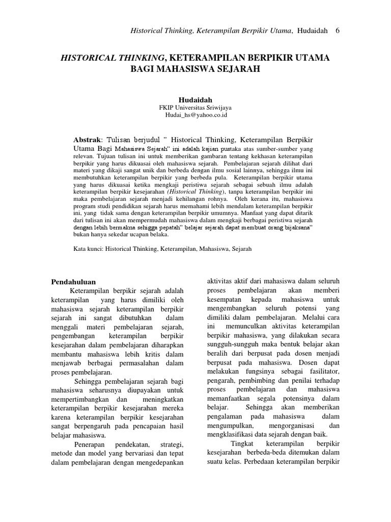 History Thinking | PDF