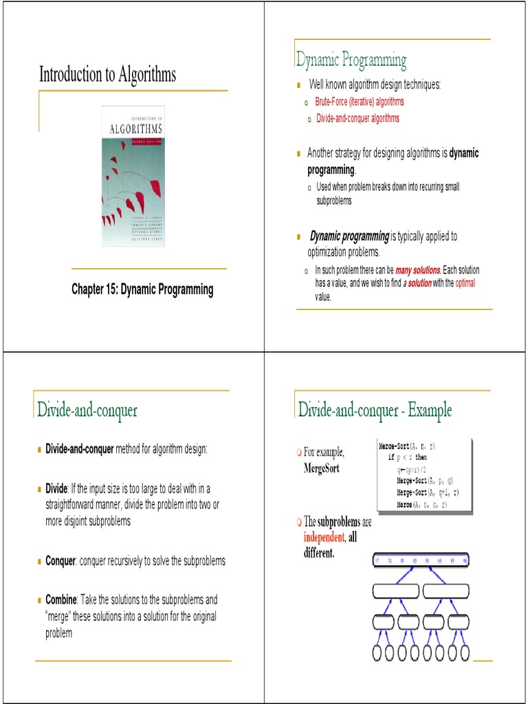 15 Dynamic Programming | PDF | Matrix (Mathematics) | Dynamic Programming