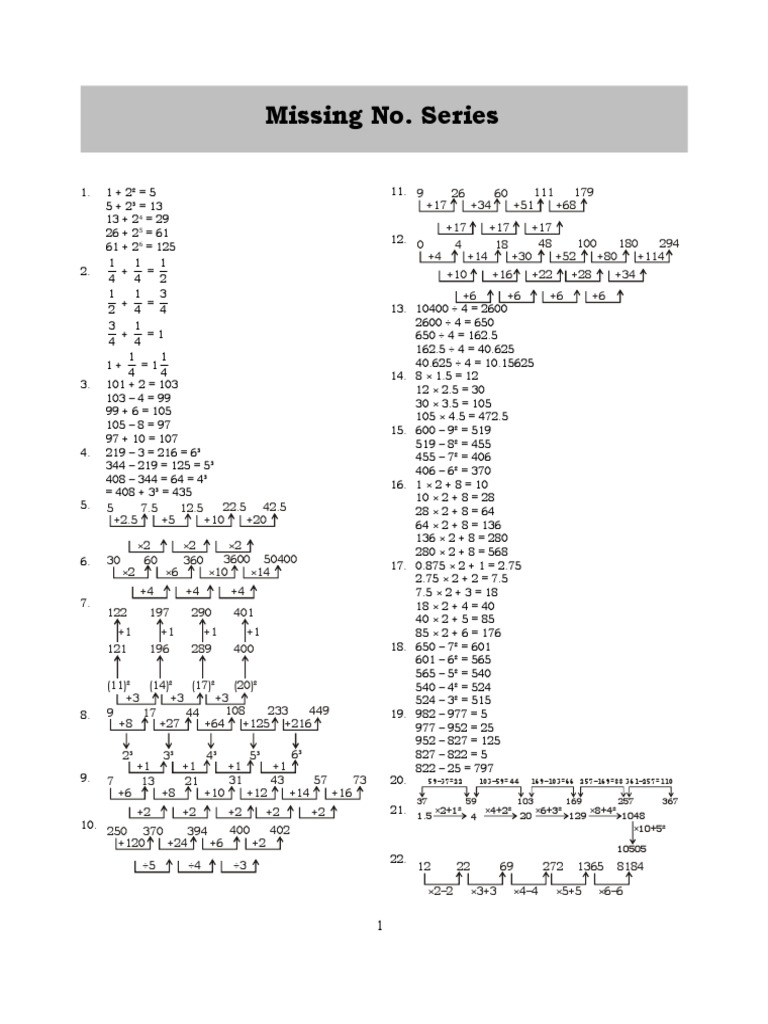 1612349630-Missing Number Series | PDF