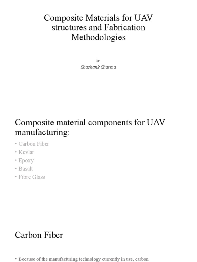 Materials For UAV Structures | PDF | Composite Material | Fiberglass