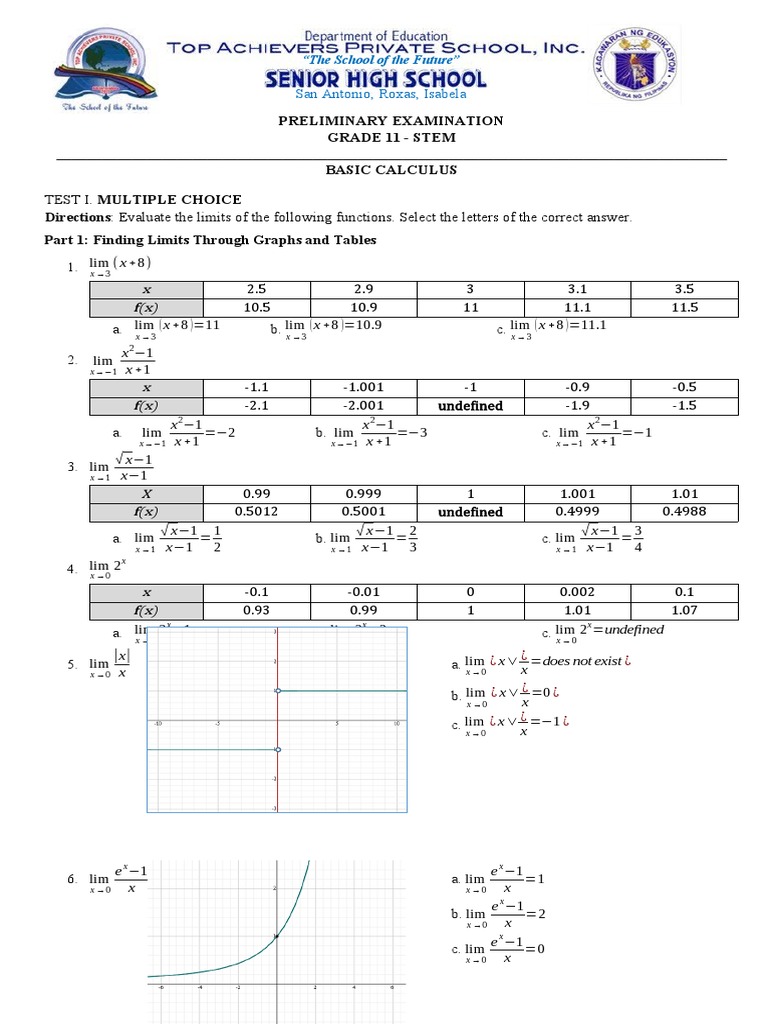 Preliminary Basic Calculus | PDF | Analysis | Mathematical Analysis