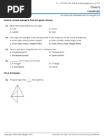 ICSE Class 5 Maths Sample Paper 1 | PDF