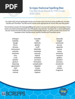 7th Grade Spelling List 2024-25 | PDF | Orthography | Spelling