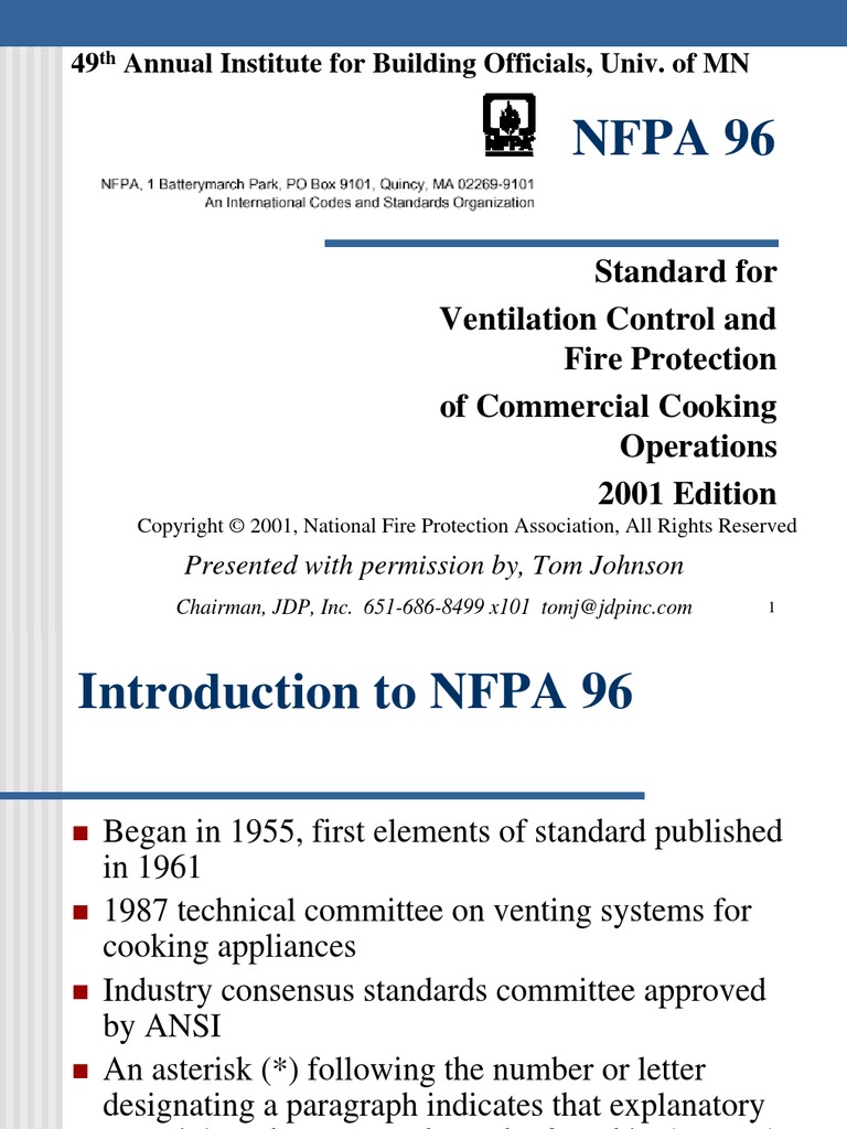 NFPA 96 Minnesota4 | PDF | Duct (Flow) | Mechanical Fan