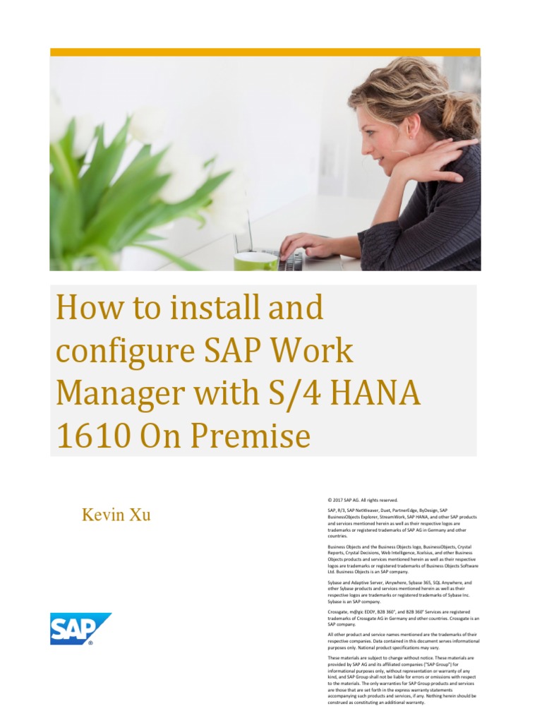 How To Install and Configure SAP Work Manager With S4 HANA 1610 On Prem ...