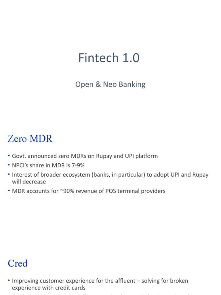 Open & Neo Banking | PDF | Banks | Money