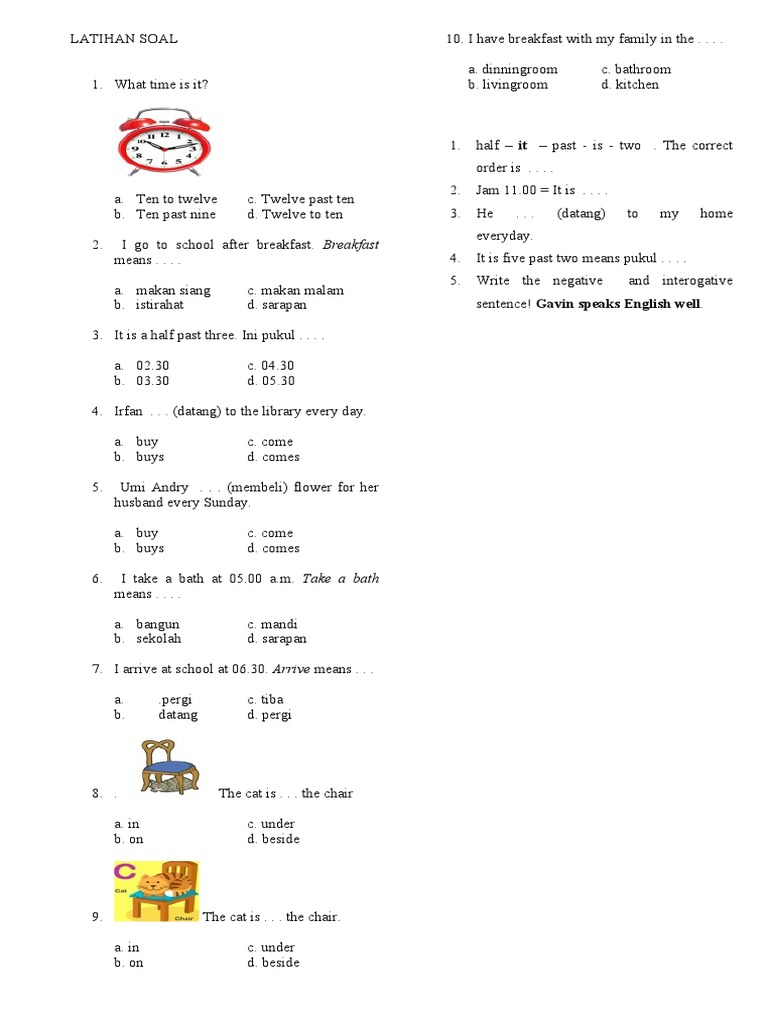 Latihan Soal KLS 4 | PDF