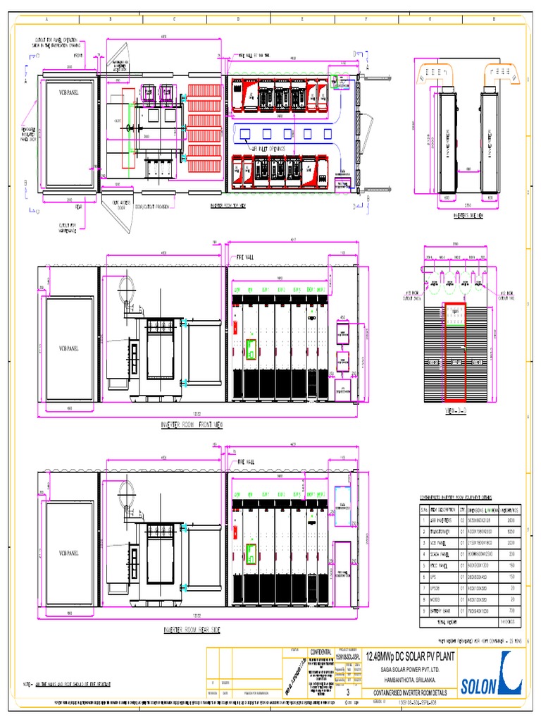Inverter Room Design Plan | PDF