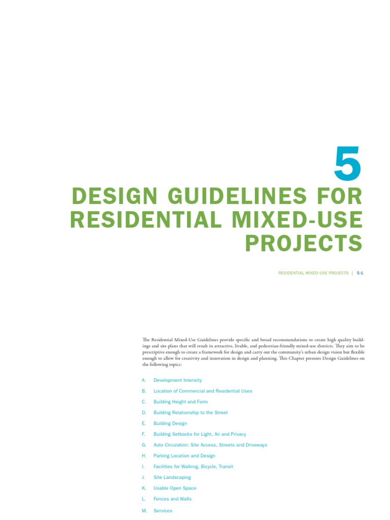 Design Guidelines for Mixed-Use Projects | PDF | Window | Street
