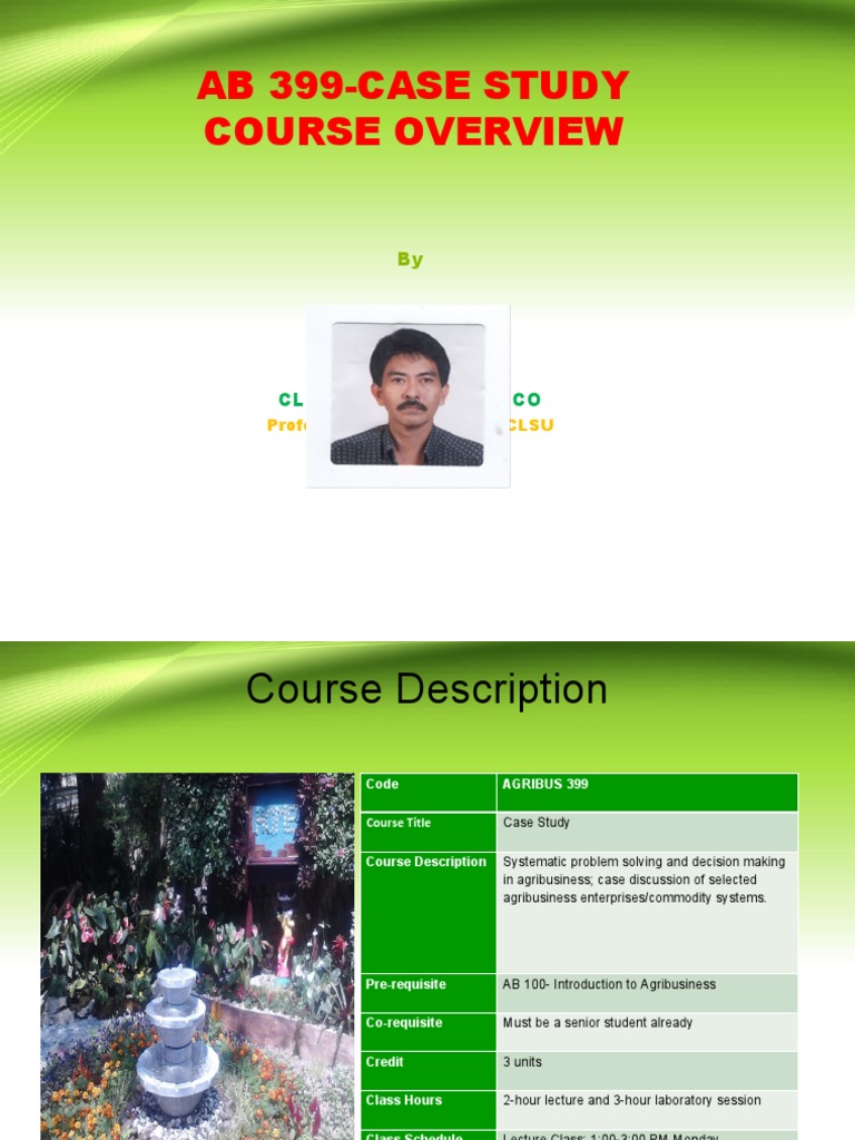 AB 399 Agribusiness Case Study Overview | PDF | Swot Analysis ...