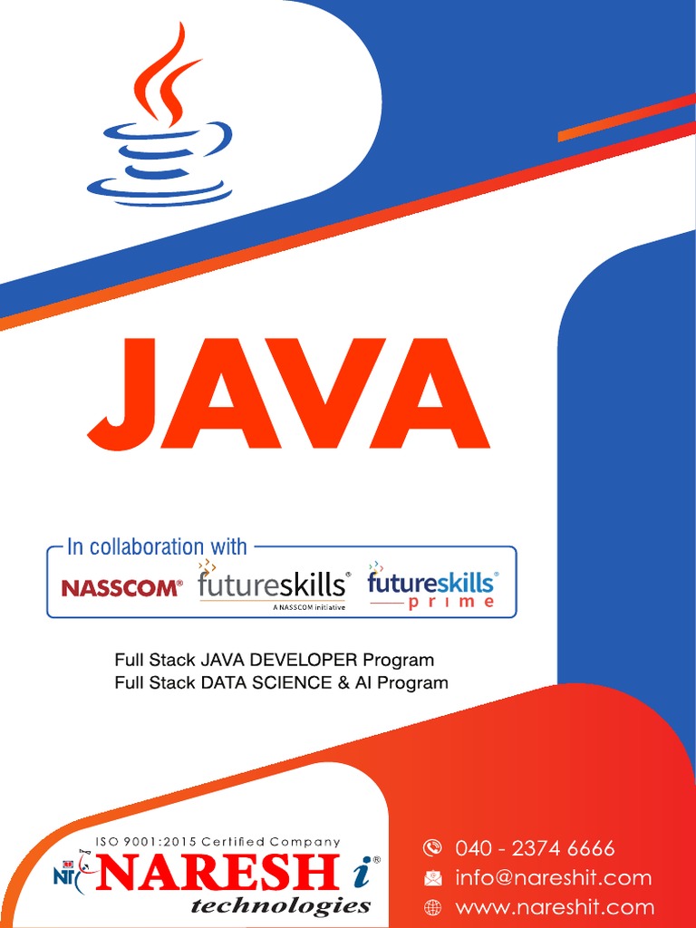 Complete Java Training in Naresh I Technologies | PDF