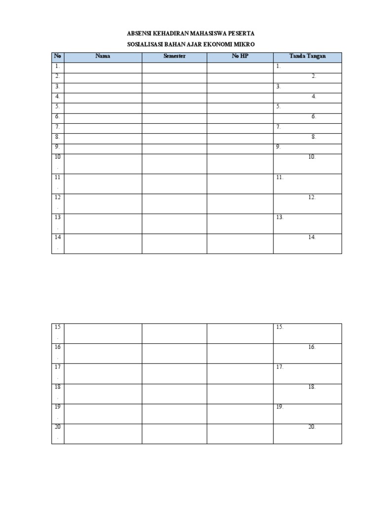 ABSENSI SOSIALISASI MIKRO | PDF