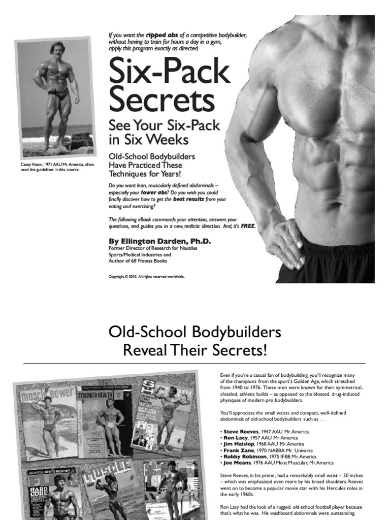 Six Pack Secrets DR Darden | PDF | Strength Training | Meal