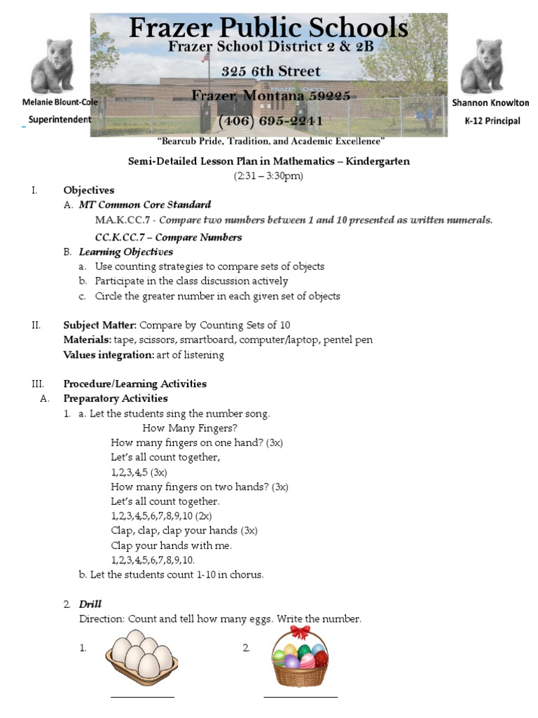 Kindergarten Lesson Plan Second 2021-2022 | Download Free PDF ...