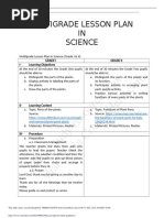 Detailed Lesson Plan For Multigrade Classes in Grade 2 and 3 | PDF ...