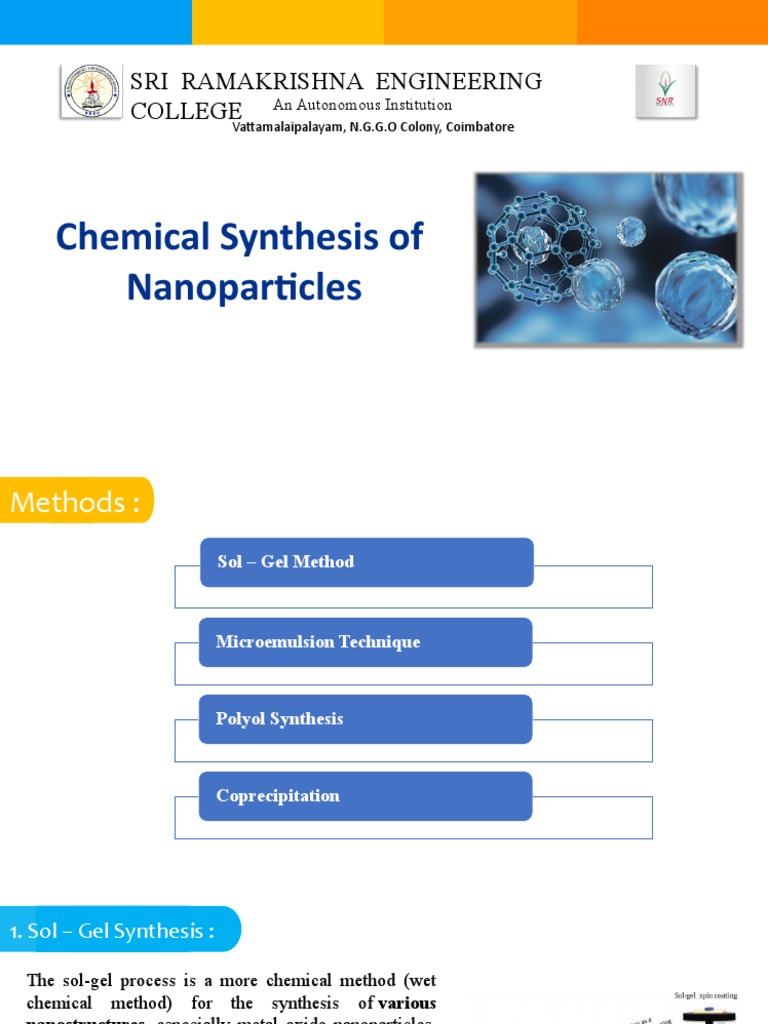 Chemical Synthesis of Nanoparticles | PDF | Nanoparticle | Chemical ...