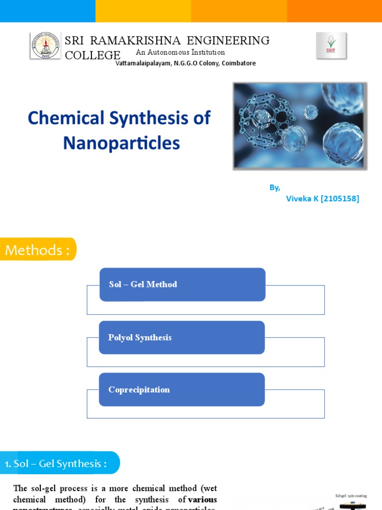 Chemical Synthesis of Nanoparticles: A Study of the Sol-Gel Method ...