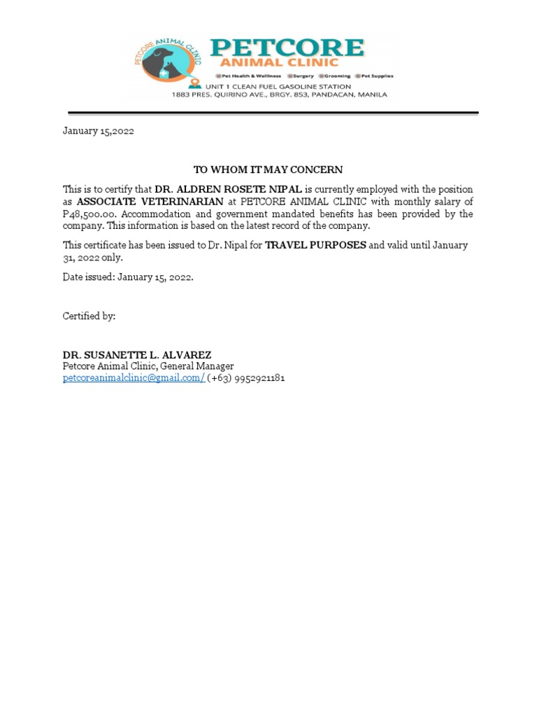 Travel Permit | PDF