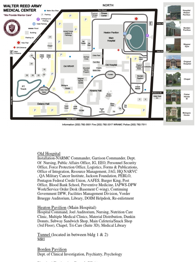 Walter Reed Army Medical Center Map | PDF