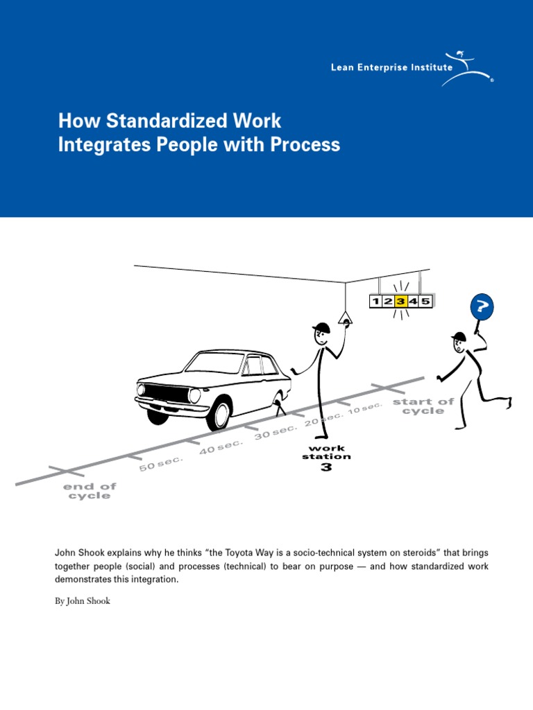 Standardized Work Ebook Final | PDF | Lean Manufacturing | Business