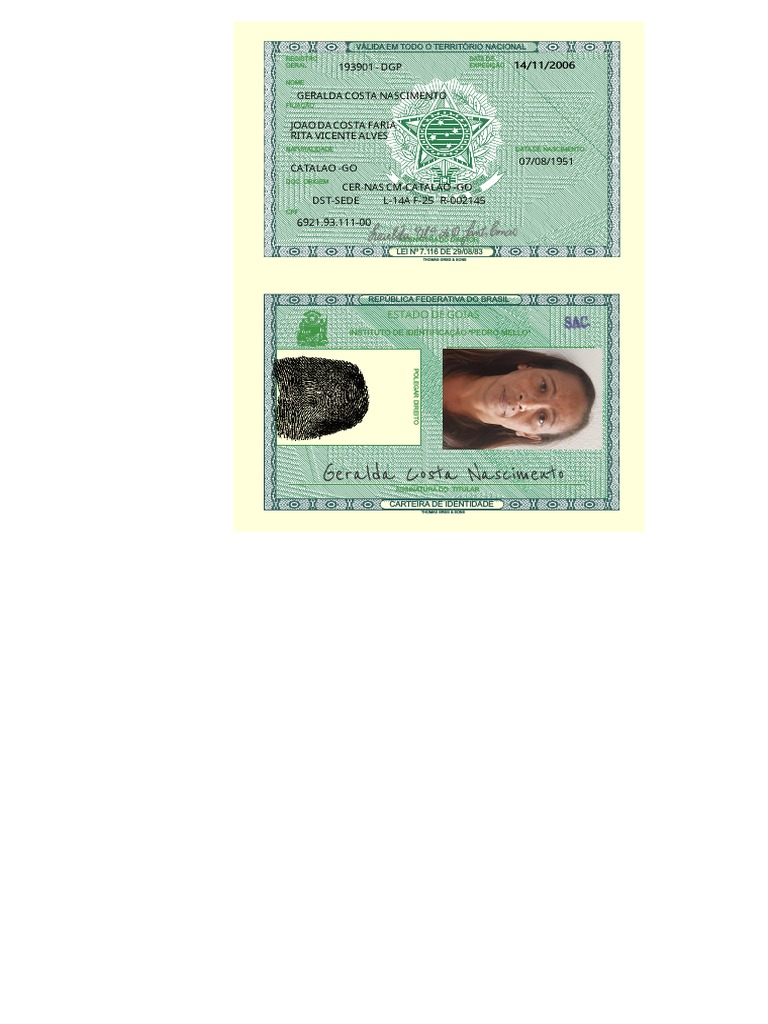 RG Goias | PDF | Direito Internacional | Privacidade