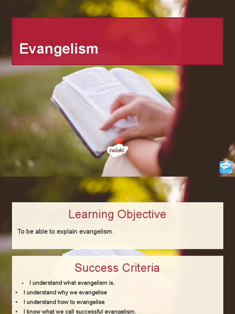 Evangelism - PowerPoint | PDF | Evangelism | Baptism