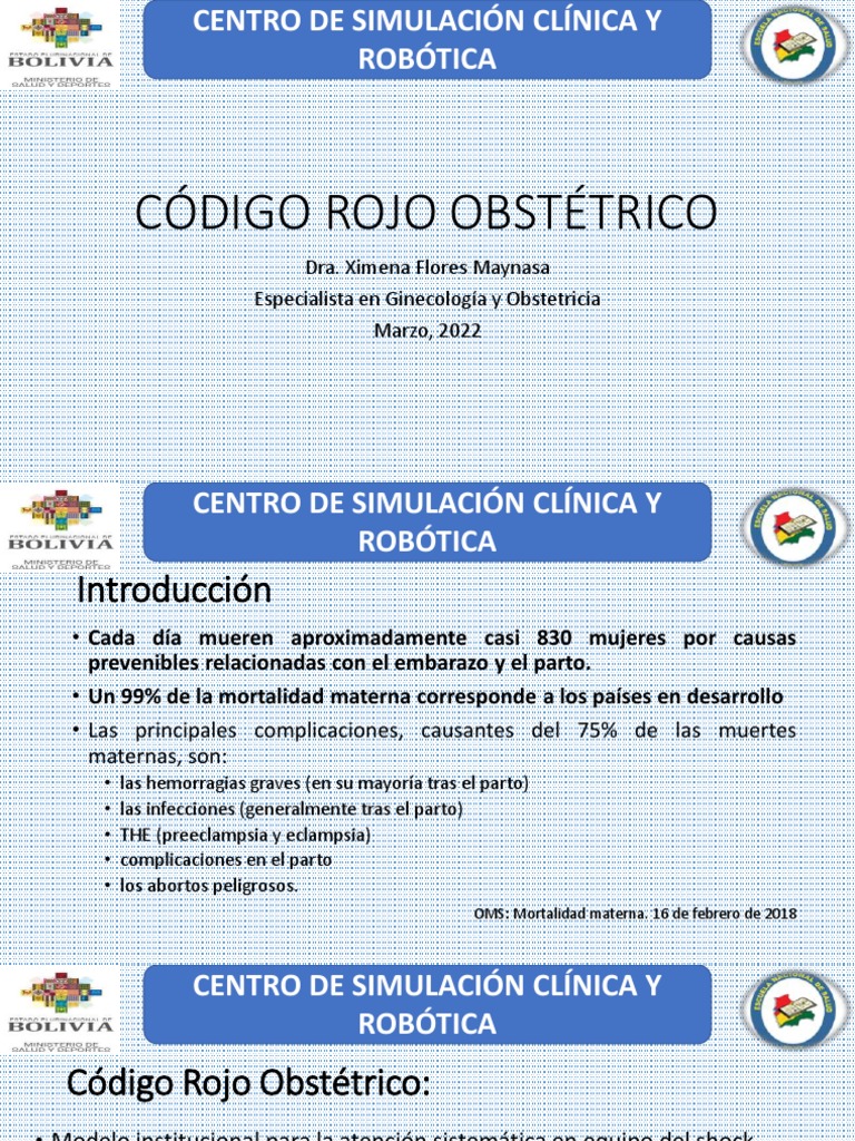 Código Rojo en Hemorragia Obstétrica | PDF | Enfermedades y trastornos ...