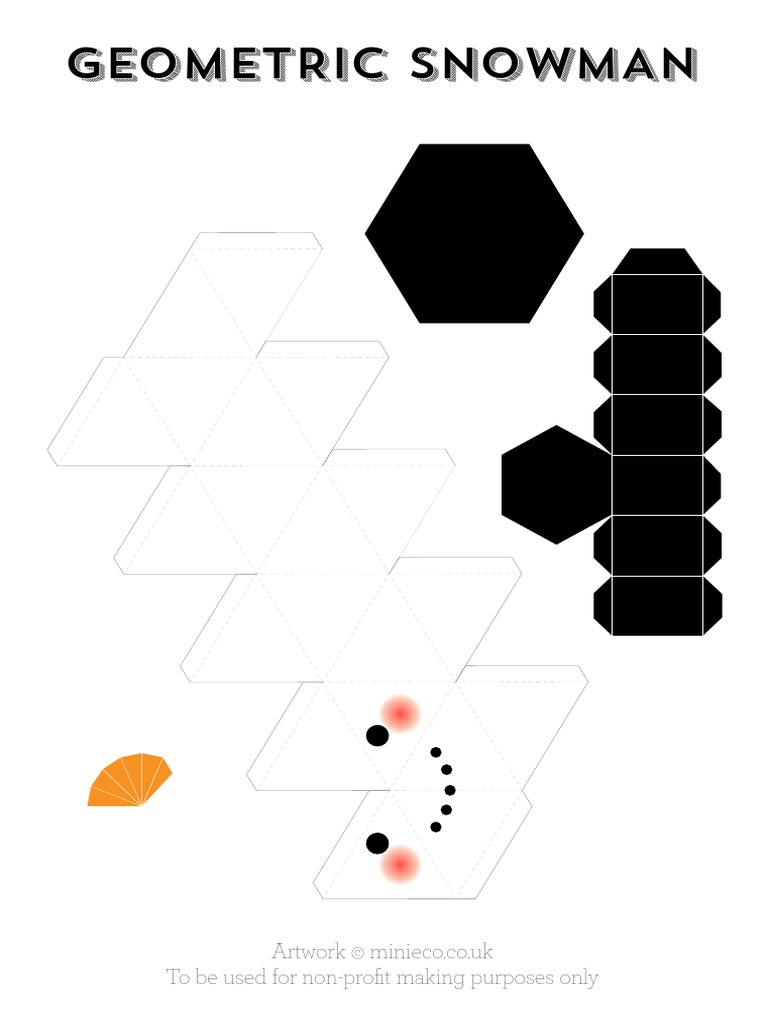 Geometric Snowman Artwork Design | PDF
