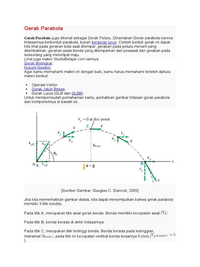 Panduan Lengkap Gerak Parabola | PDF