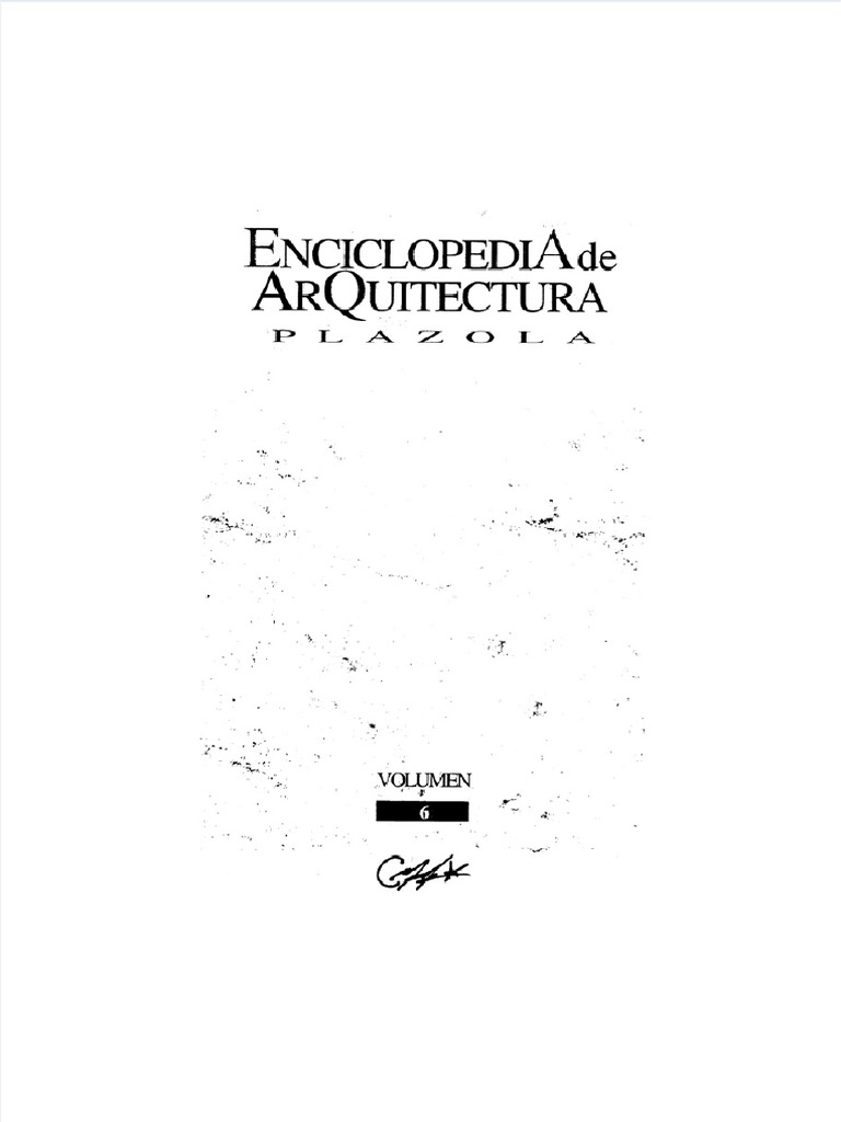 Enciclopedia de Arquitectura Plazola Volumen 6 | PDF