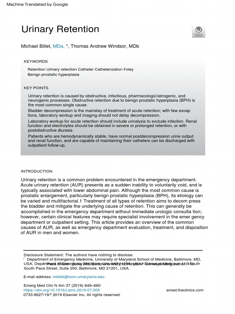 Urinary Retention | PDF | Urinary Incontinence | Prostate