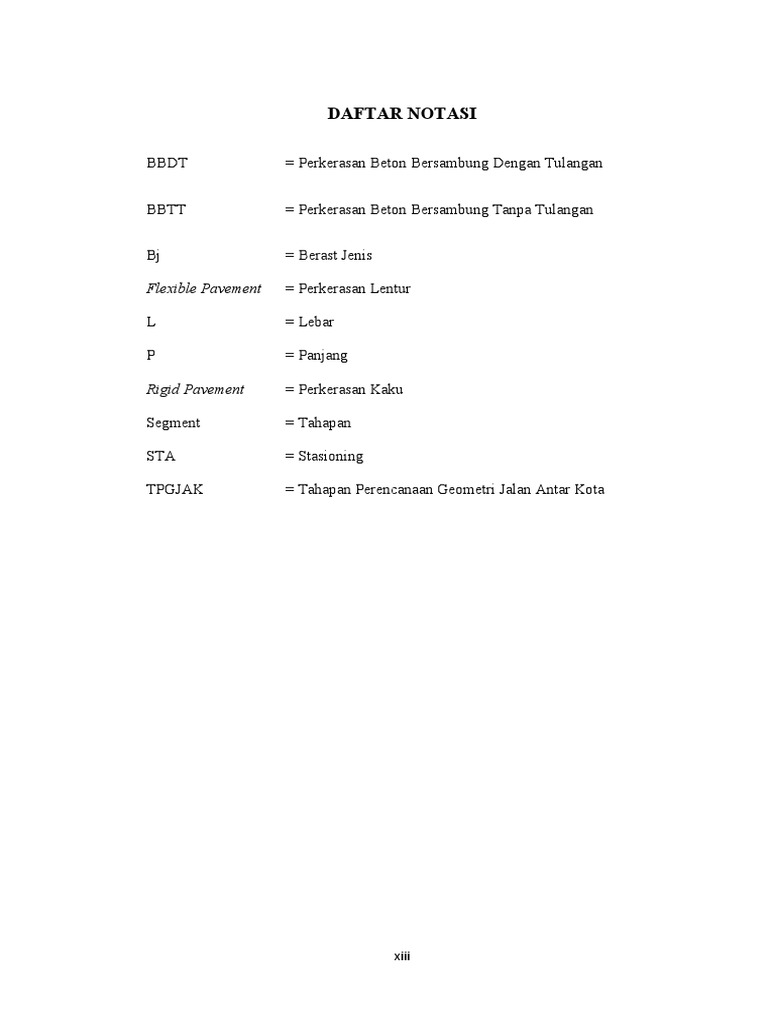 7.DAFTAR Notasi | PDF