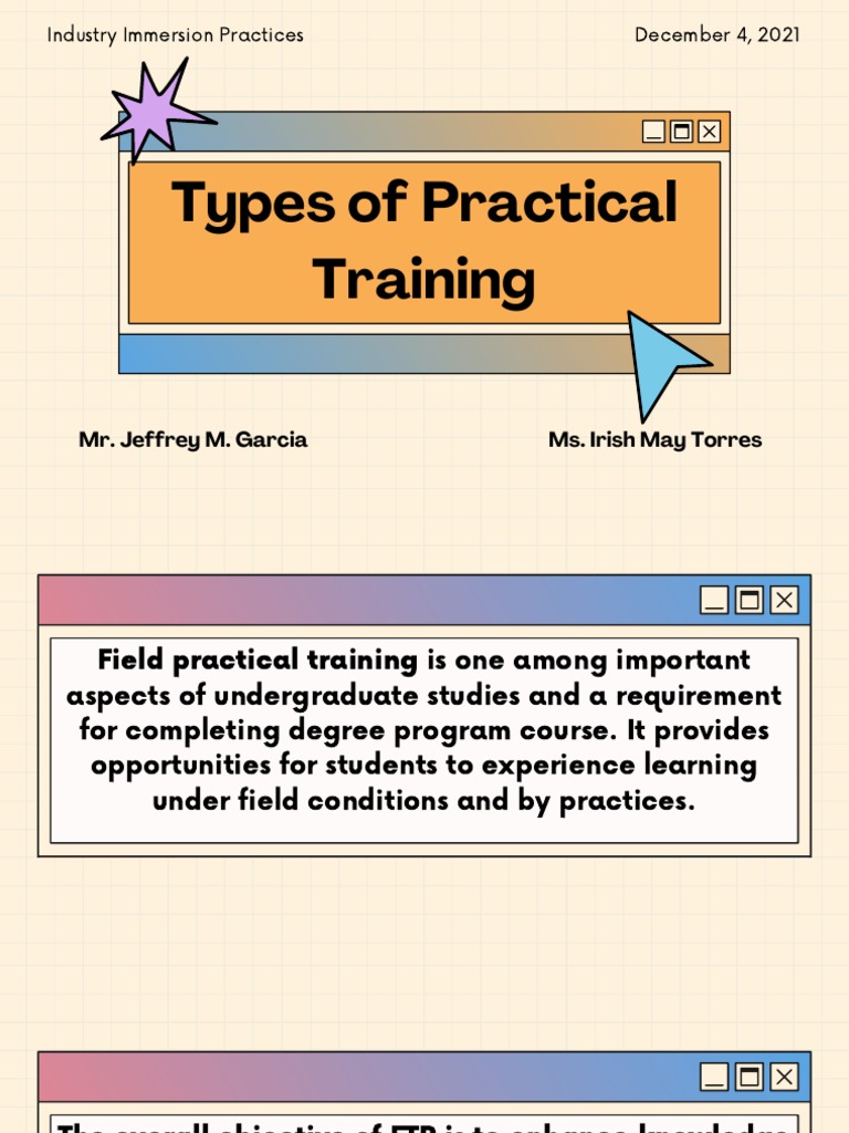 Types of Practical Training | PDF | Internship | Job Hunting