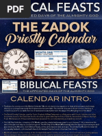 Zadokite Calendar Full 12 Month Layout | PDF | Passover | Hebrew Names ...