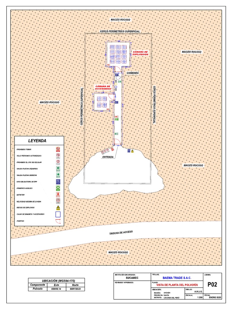 P02 Vista de Planta Del Polvorín | PDF