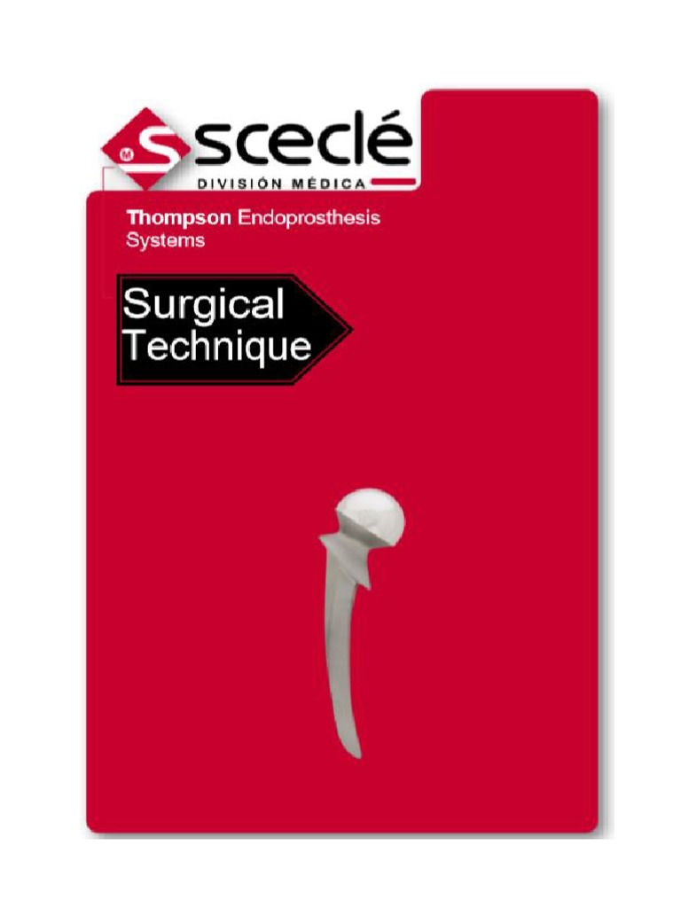 Protesis de Thompson Espanol SCECLE | PDF | Cirugía | Medicina CLINICA