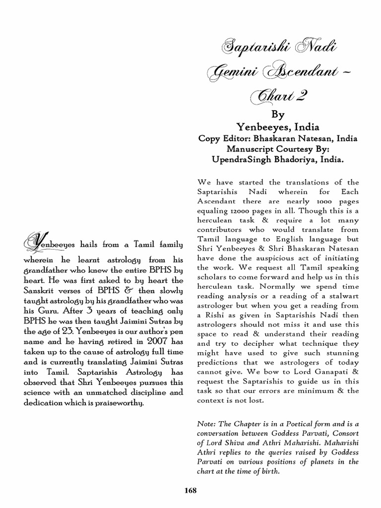 Gemini Ascendant - Chart 2-2 | PDF | Planets In Astrology