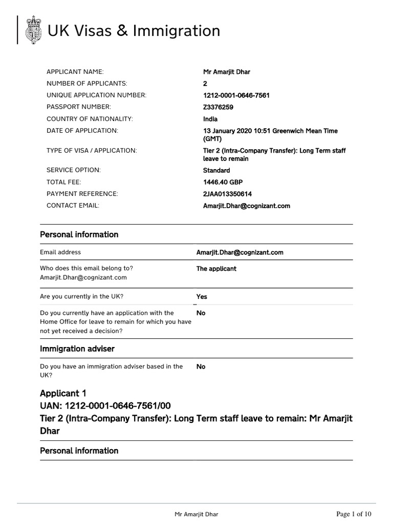 UK Visas & Immigration: Personal Information | PDF | Travel Visa | Passport