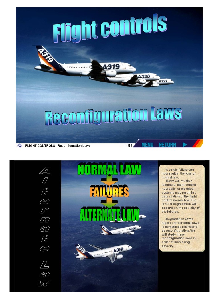 Airbus Flight Controls 4 Re Configuration Laws | Download Free PDF ...