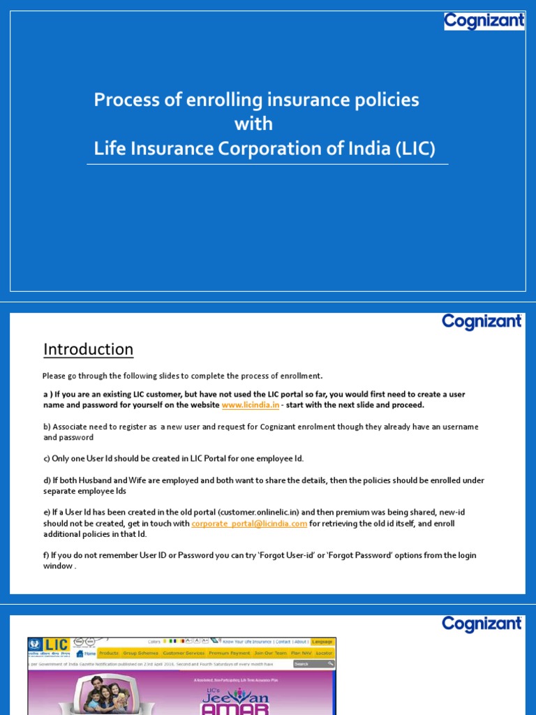 LIC Enrollment-Revised As On 20th Dec11 | PDF | Password | User (Computing)