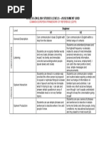 A1 Speaking Assessment Grid | PDF