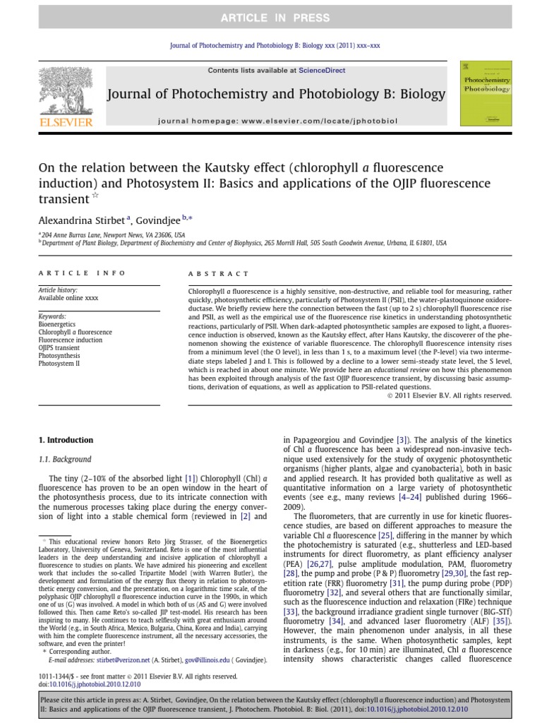 Journal of Photochemistry and Photobiology B: Biology: Alexandrina ...