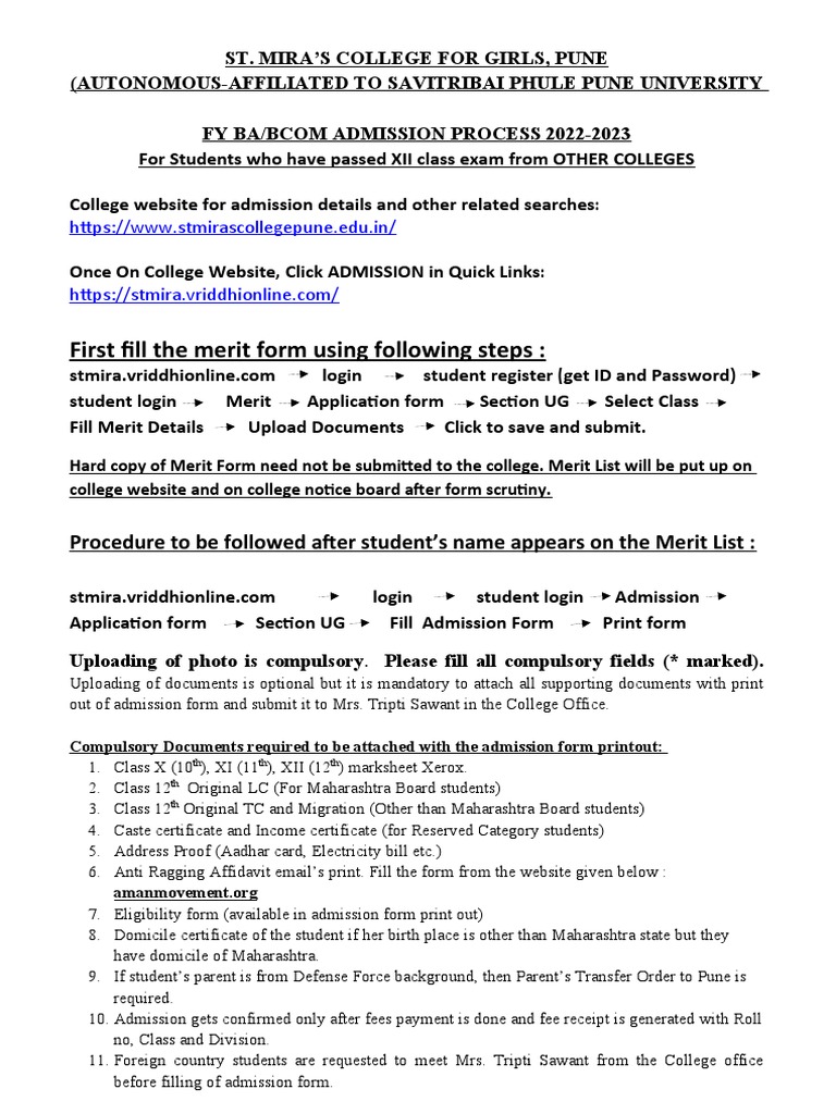First Fill The Merit Form Using Following Steps | PDF | Physical Education