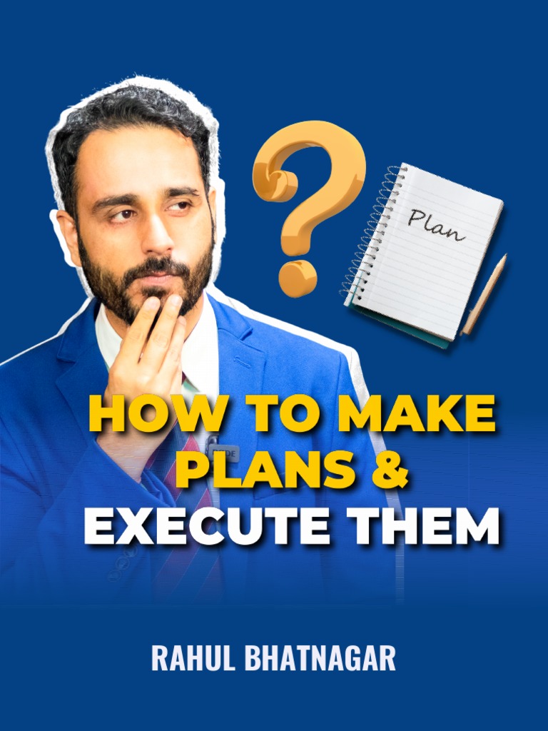 How to Make & Execute Plans | PDF