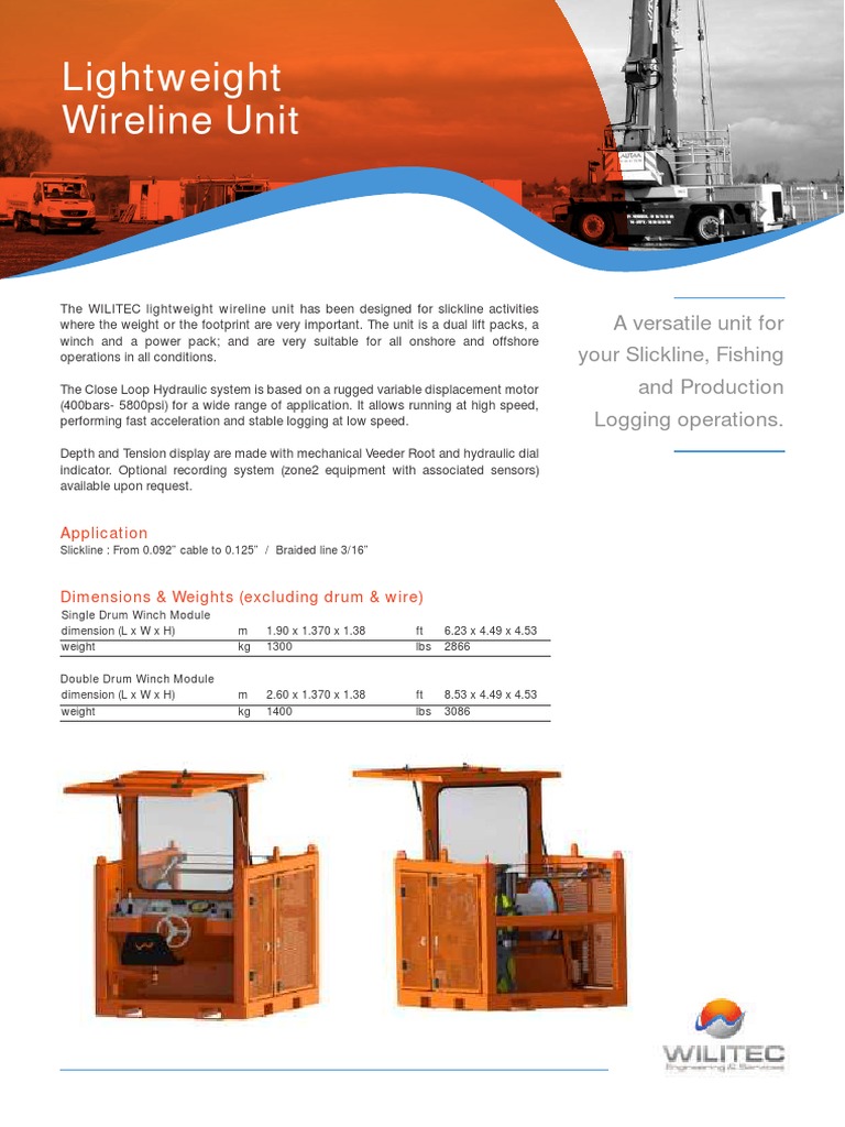 Lightweight Wireline Unit: A Versatile Unit For Your Slickline, Fishing ...