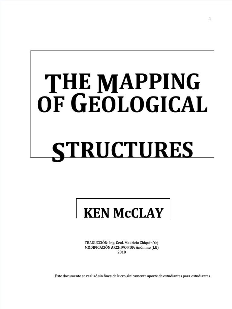 McClay_Mapeo de Estructuras Geológicas | PDF | Falla (geología) | Estrato