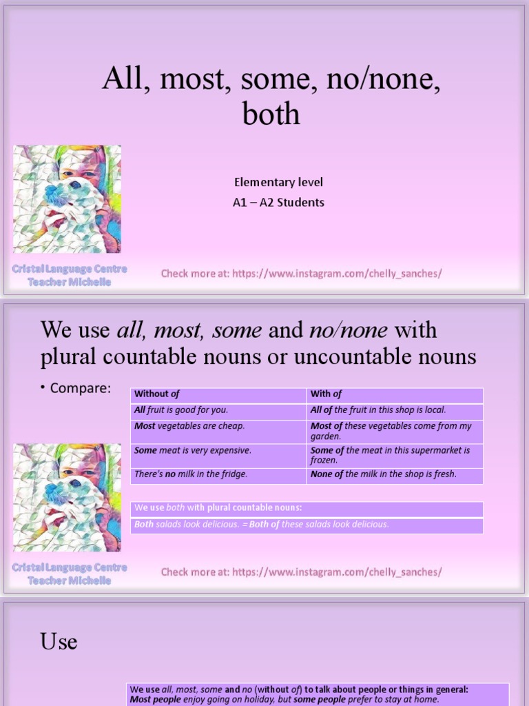 All, Most, Some, No, None, Both | PDF