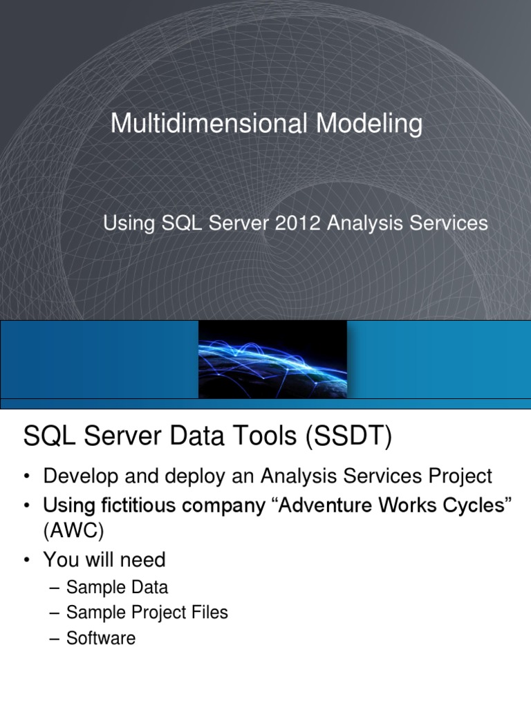 Multidimensional Modeling: Using SQL Server 2012 Analysis Services ...