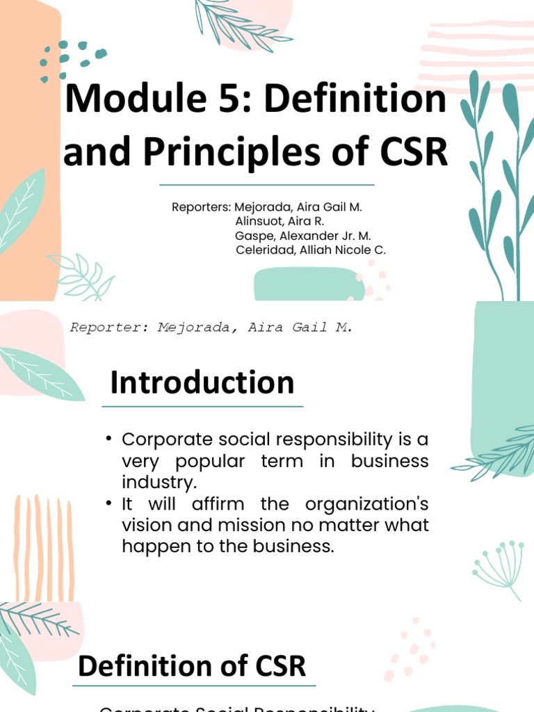 Module 5 GGSR Report - FM 3-1 MejoradaAlinsuotGaspeCeleridad | PDF ...