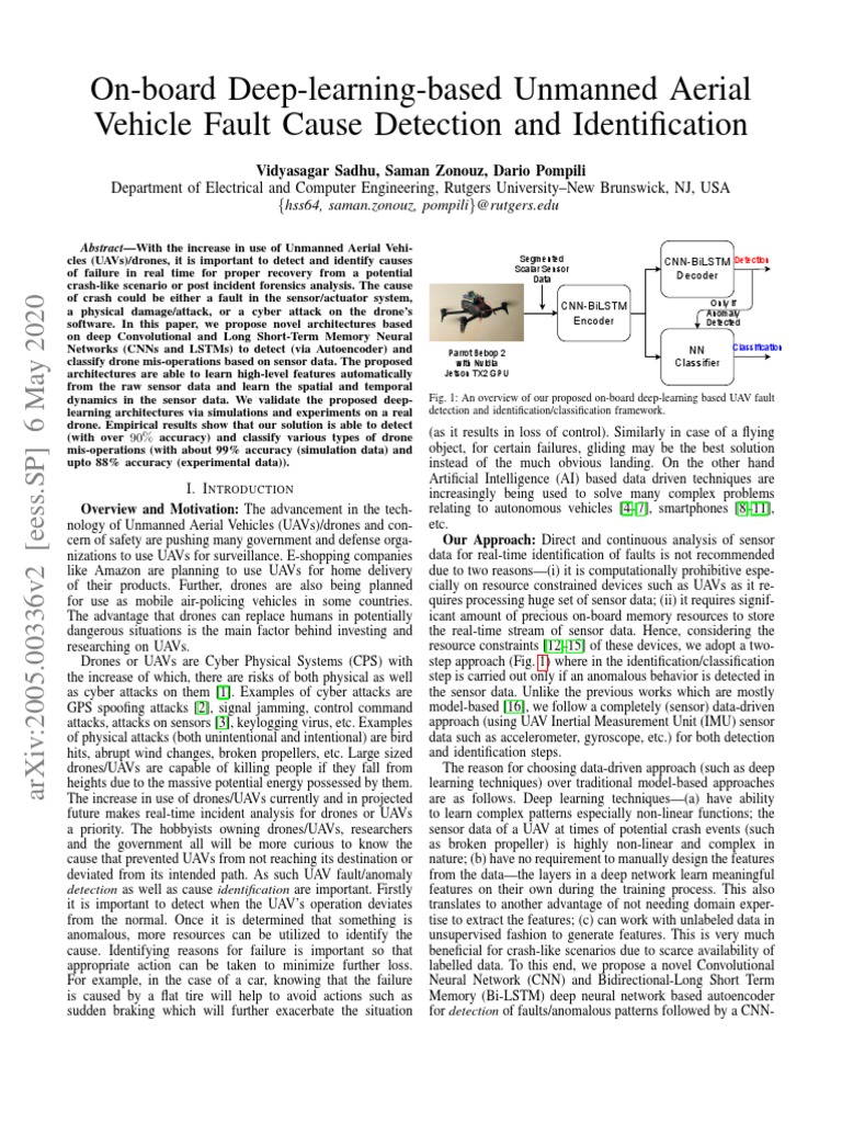 On-Board Deep-Learning-Based Unmanned Aerial Vehicle Fault Cause ...